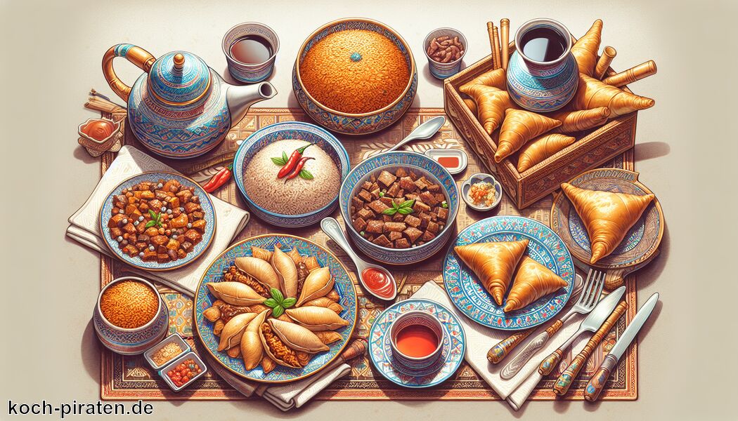 Typisch saudi-arabisches Essen - traditionelle saudi-arabische Gerichte ...