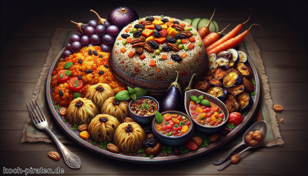 Typisch afghanisches Essen - traditionelle afghanische Gerichte - Koch ...