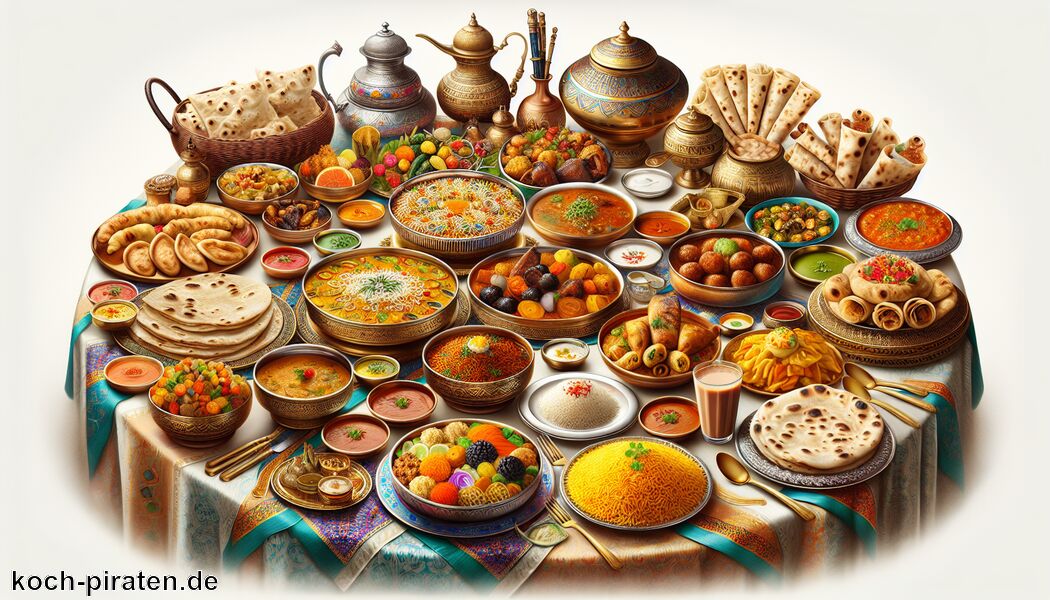Typisch indisches Essen - traditionelle indische Gerichte - Koch Piraten